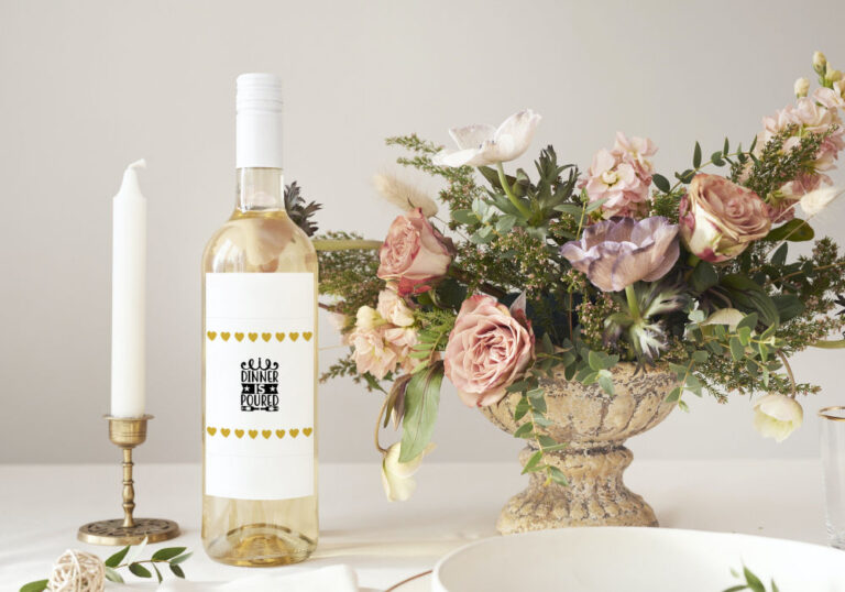 Set of 5 Free Printable Wine Labels To Customize Any Bottle Size!