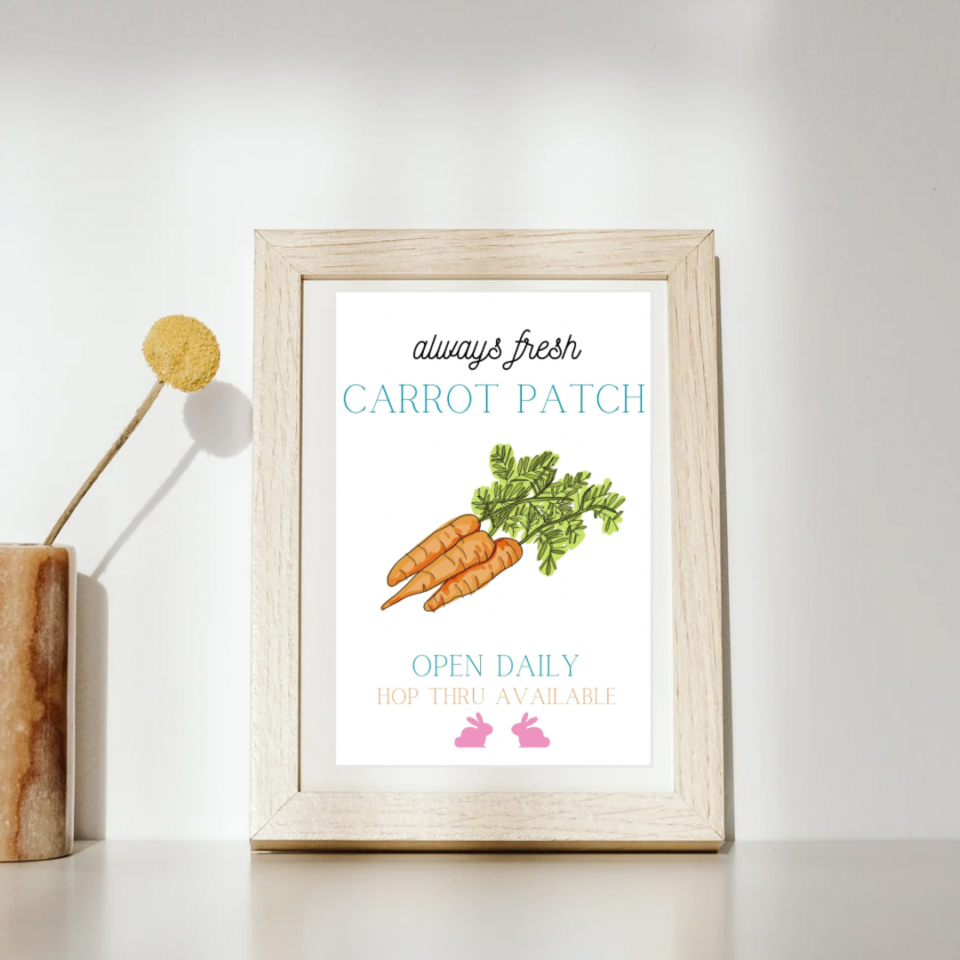 Create Instant Spring Wall Art With Cute Easter Bunny Printables