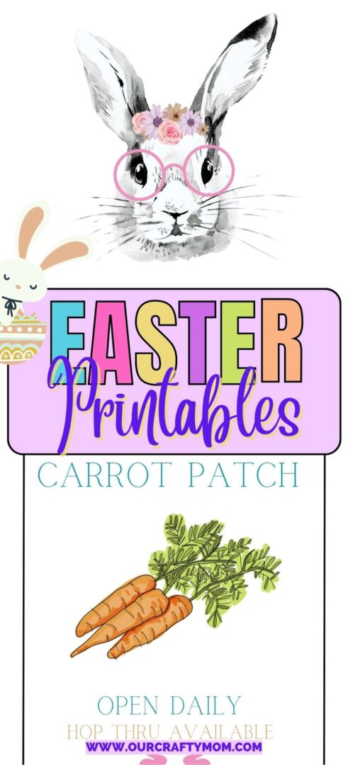 Create Instant Spring Wall Art With Cute Easter Bunny Printables