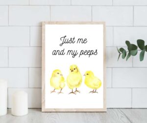Celebrate the Season With A Cute Just Me and My Peeps Printable - Our ...