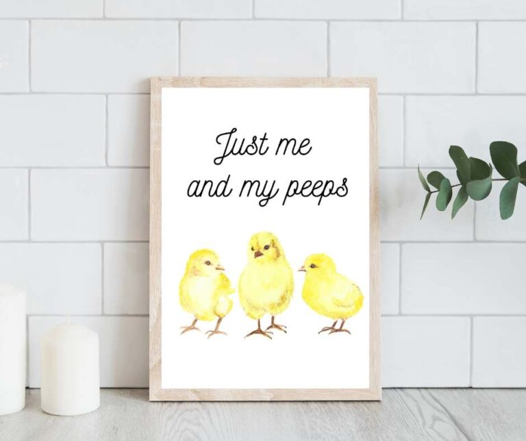 Celebrate the Season With A Cute Just Me and My Peeps Printable - Our ...