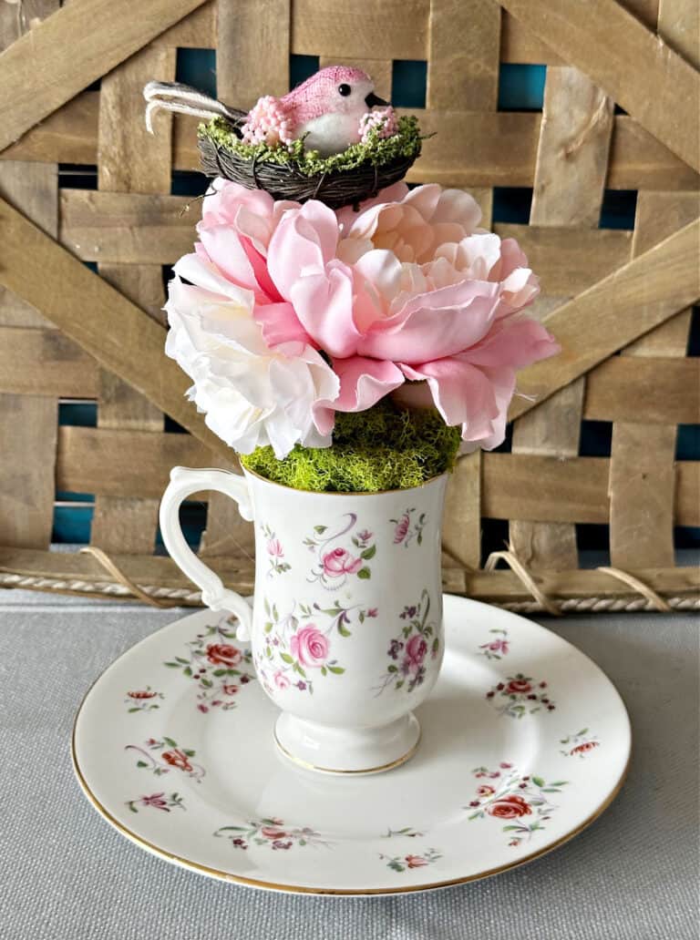 How to Make a Lovely Vintage Tea Cup Planter Perfect for Spring