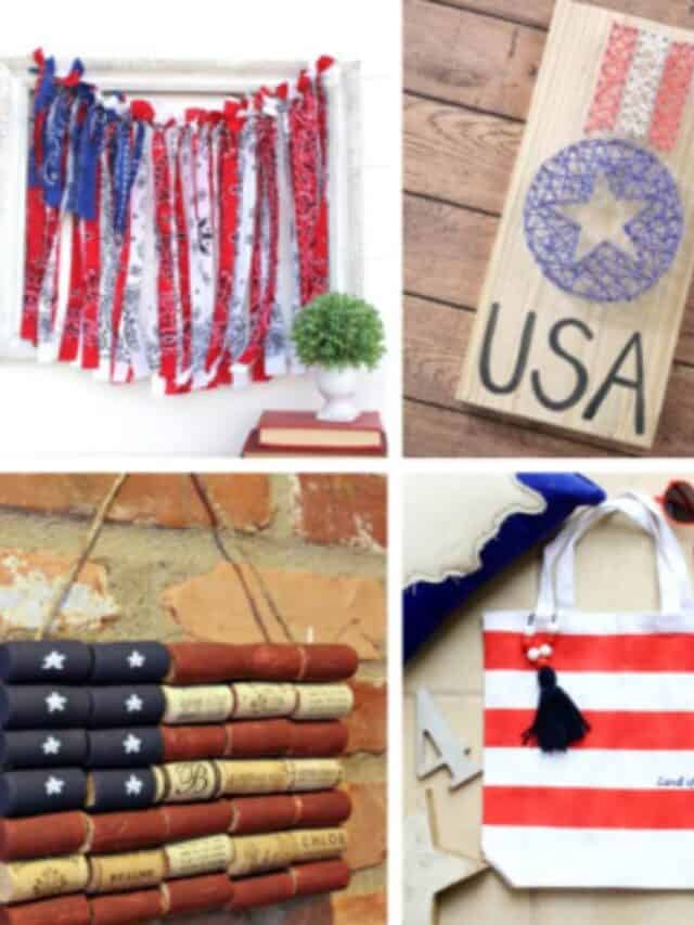 25 Red, White and Blue Patriotic DIY Ideas - Our Crafty Mom