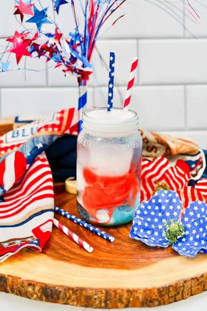 Sparkling Red, White, and Blue 4th of July Punch: Kid-Friendly