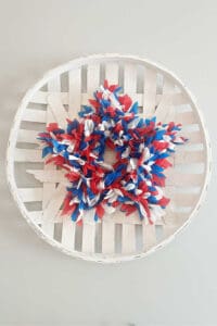 Show Your Patriotism With A Fun Red, White and Blue Wreath