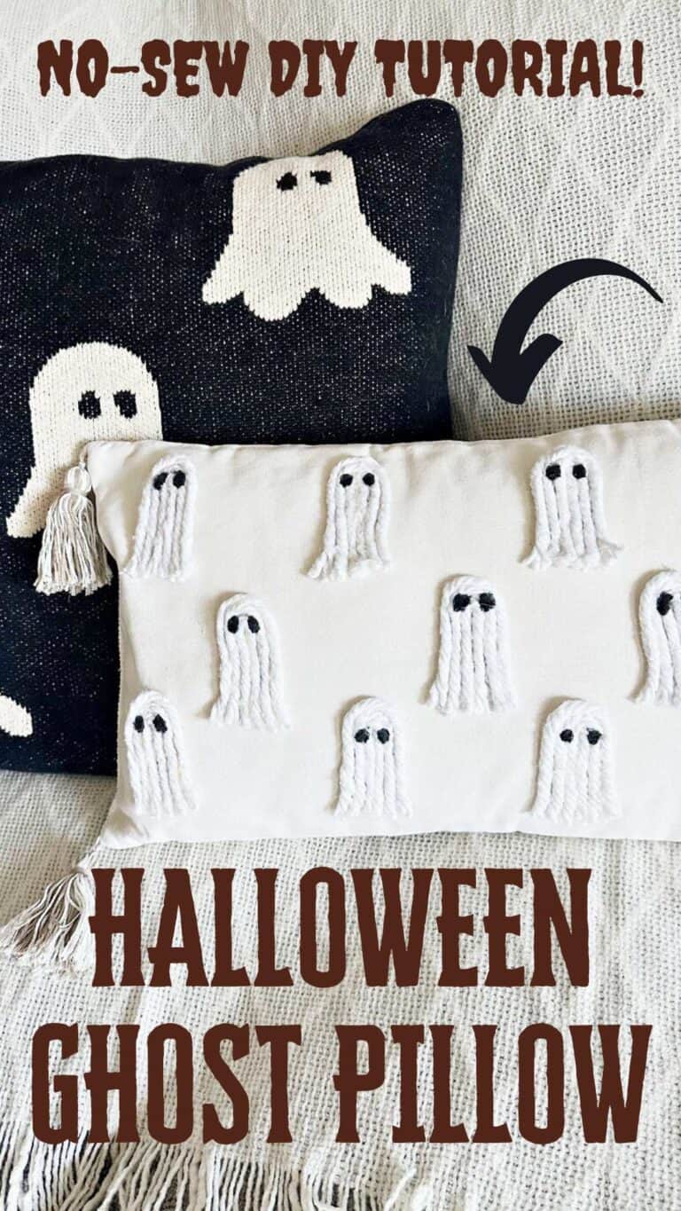 How to Create Your Own Adorable DIY Halloween Ghost Pillow