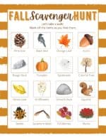 Fun Fall Scavenger Hunt Free Download For Kids