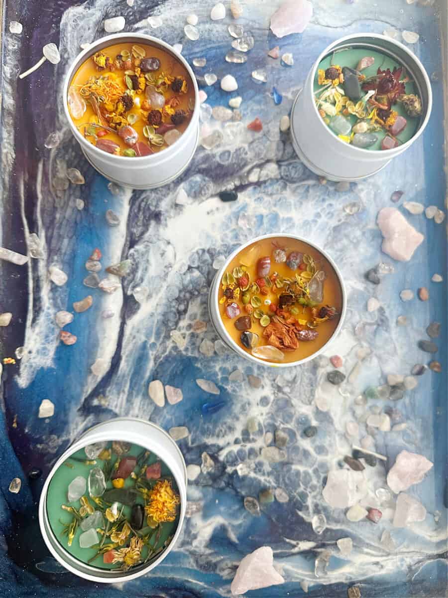 Make Your Own Stunning Crystal Candles With Simply Earth Oils