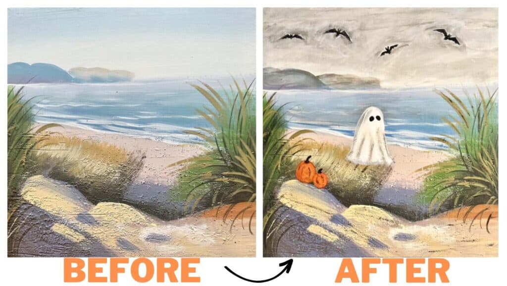 From Old to Spooky Chic: Thrifted Ghost Painting TikTok Trend