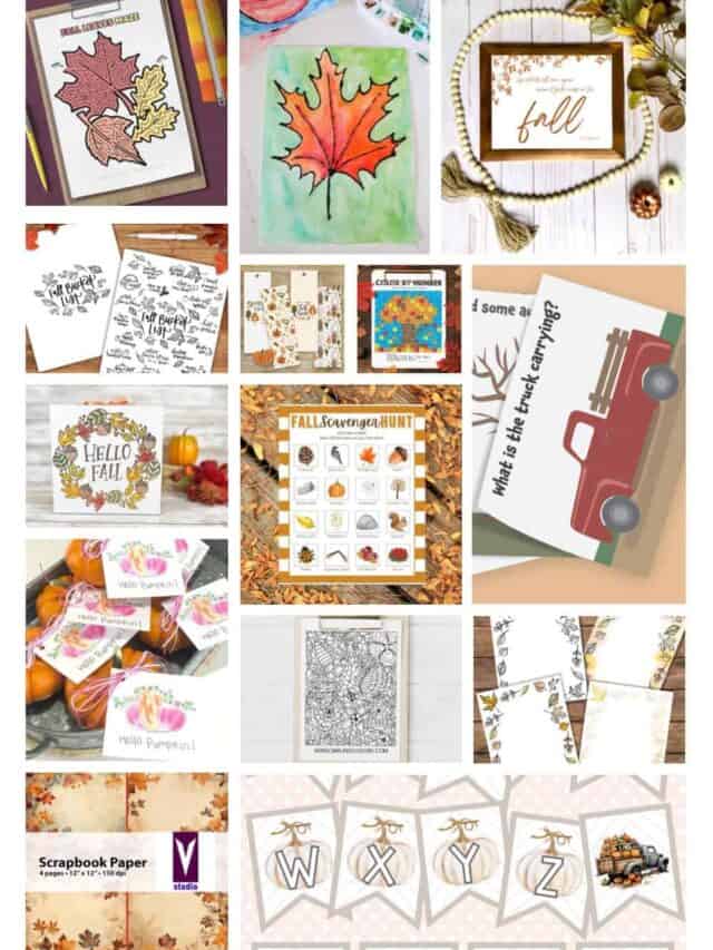 13+ Fabulous Free Fall Printables - Our Crafty Mom