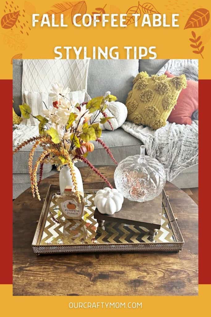 Simple Fall Coffee Table Decor - Thrifty Style Team