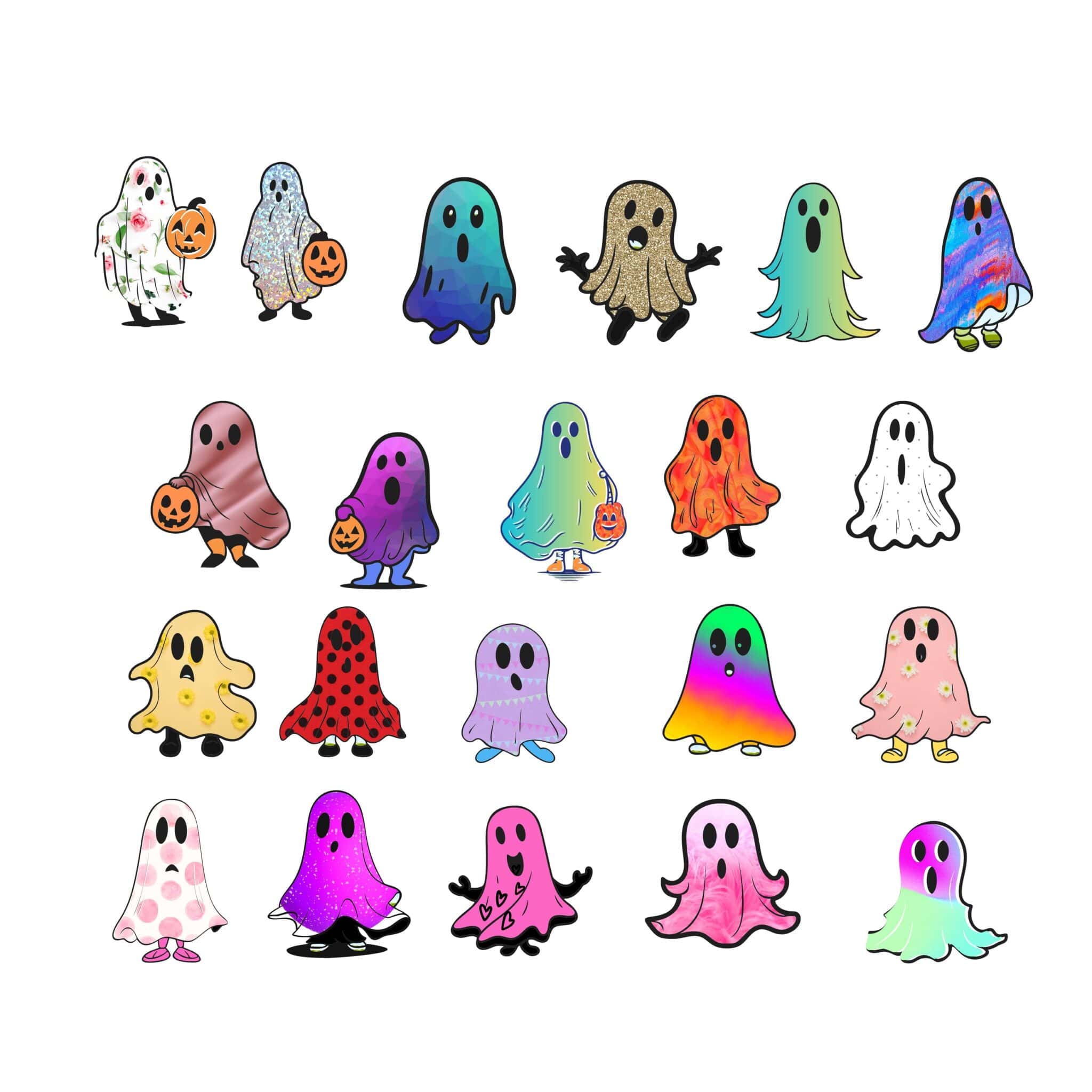 Get Creative With Cute Ghost Halloween Clip Art (Free Printable)