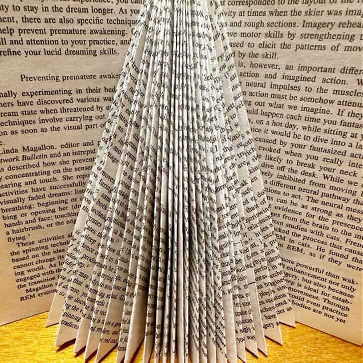 Easy Tutorial for Gorgeous Christmas Tree Folded Book Art