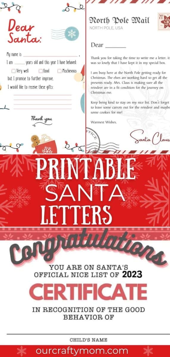 Santa’s Good Behavior Certificate Free Christmas Printable