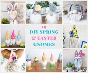 19 Easy DIY Spring Gnomes with Tutorials That Are No-Sew