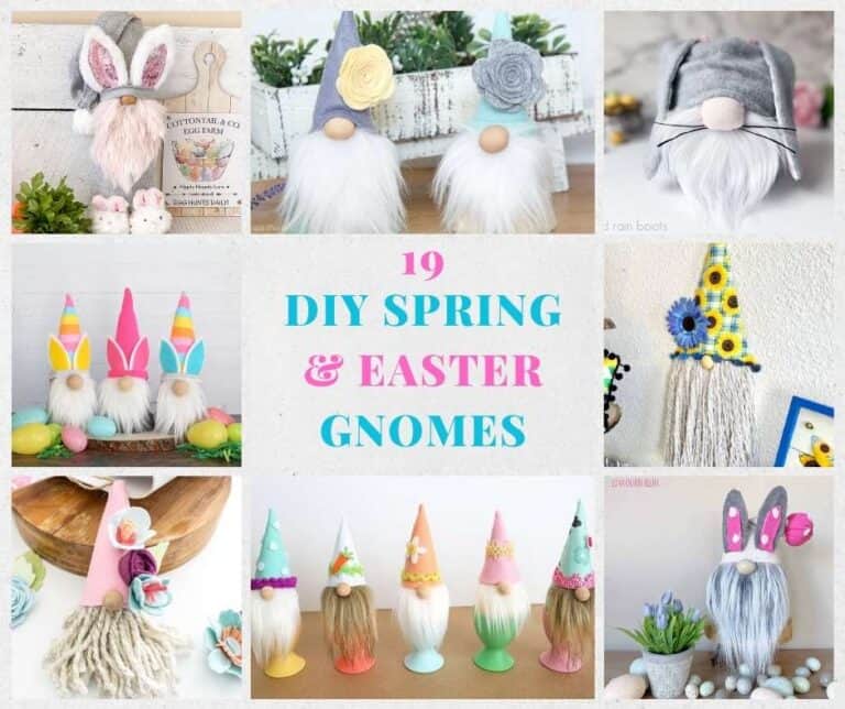 19 Easy DIY Spring Gnomes with Tutorials That Are No-Sew