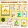 Spring Mother's Day Handprint Free Printable Art