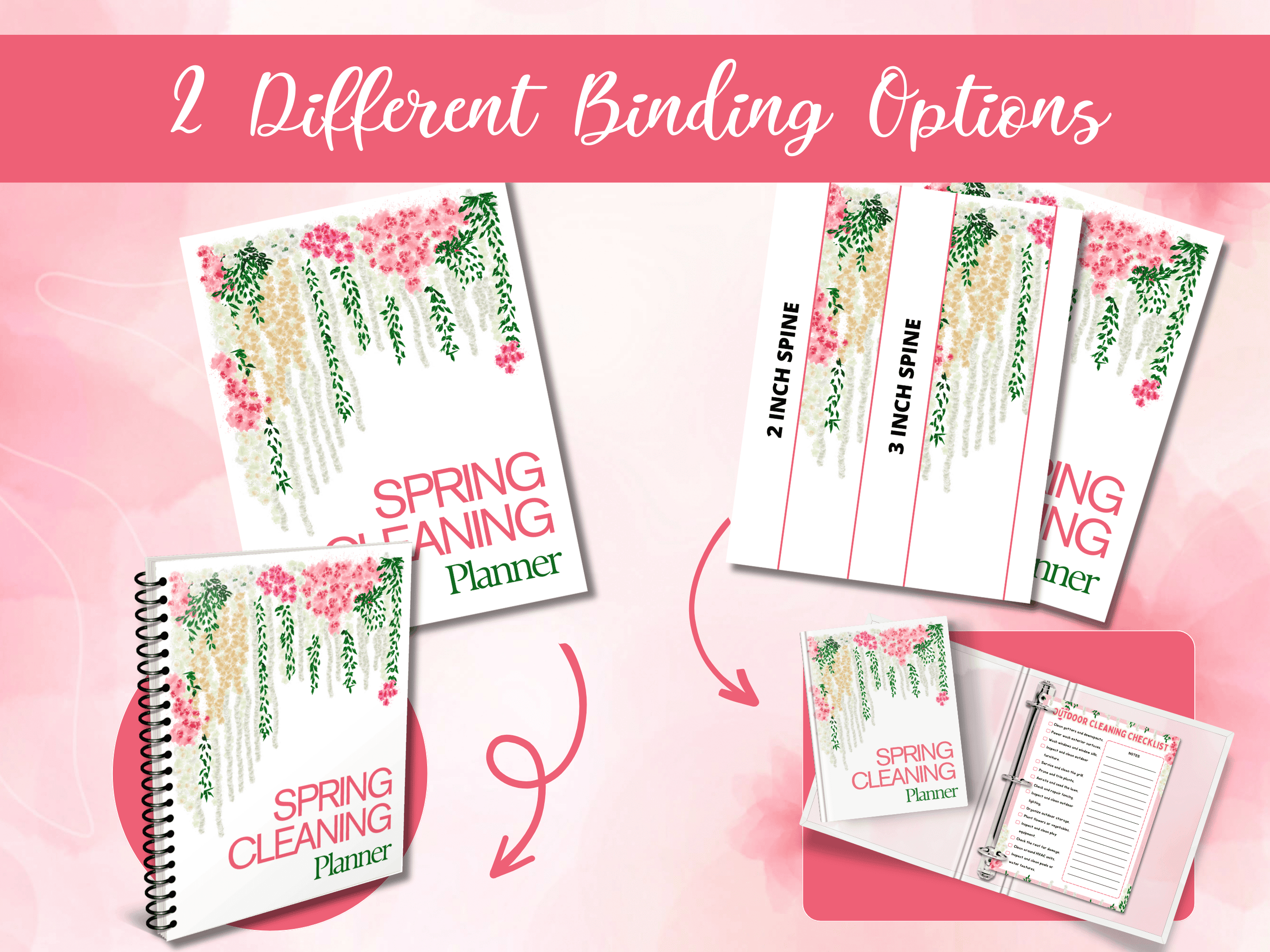 Free Spring Cleaning Checklist Printable Planner