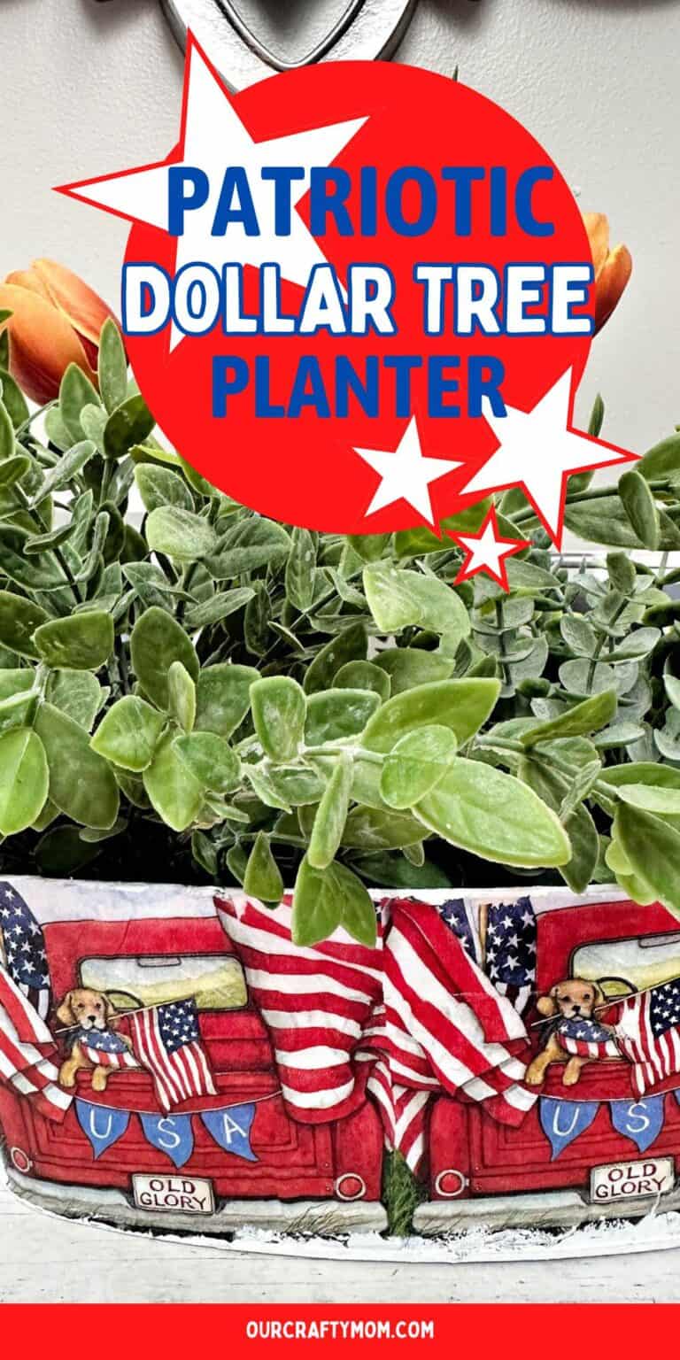 Decoupage With Napkins: Easy DIY Dollar Store Planters