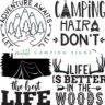 Free Camping Signs Printable Set of 4
