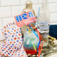 How to Make a Layered Red, White and Blue Cocktail
