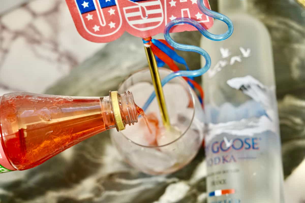 How to Make a Layered Red, White and Blue Cocktail