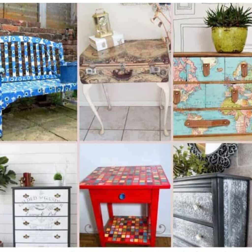 19 Stunning DIY Decoupage Furniture Ideas