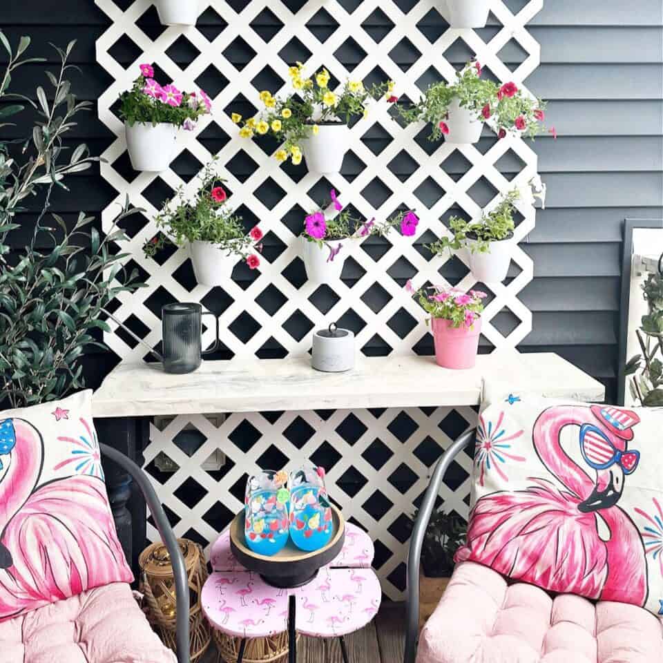 Decoupage With Fabric: Flamingo Table Top DIY