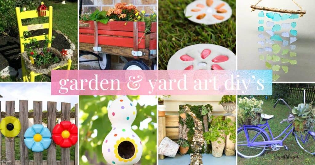 35+ Repurposed Items for Garden and Yard Art DIY