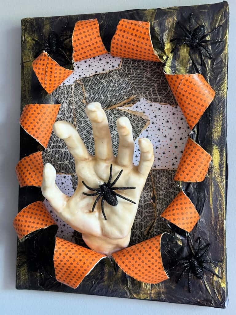 How to Make Viral Busted Canvas Halloween Art in 5 Simple Steps