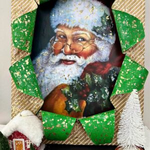 Busted Canvas Crafts DIY For Christmas with Free Santa Printable