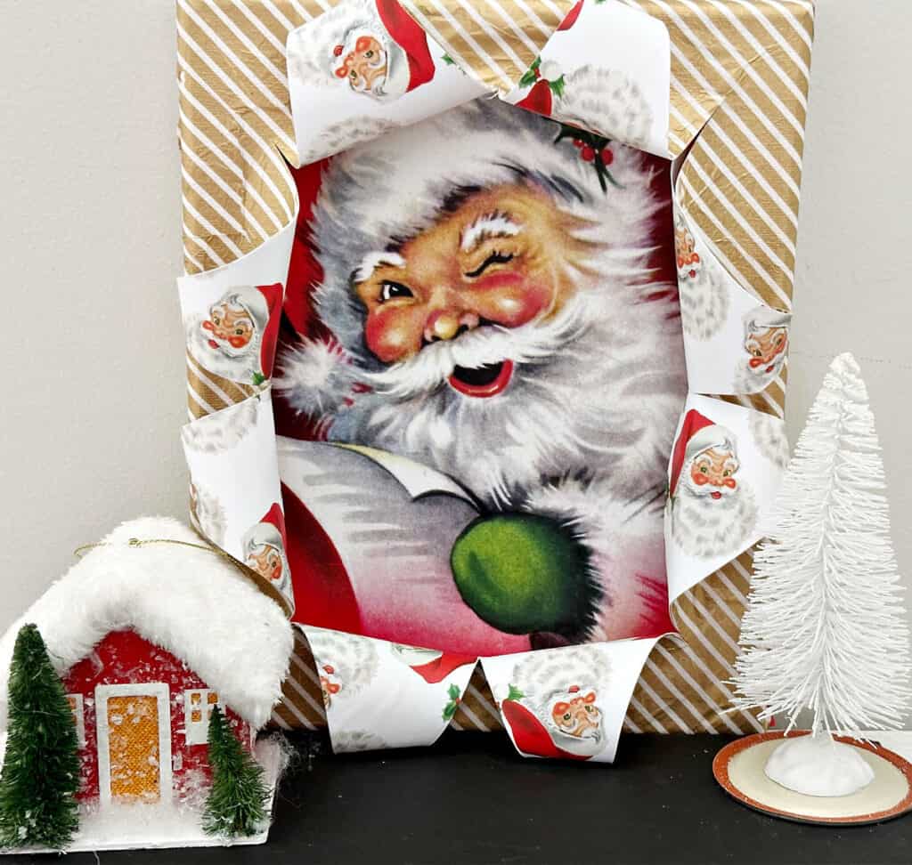 Busted Canvas Crafts DIY For Christmas with Free Santa Printable