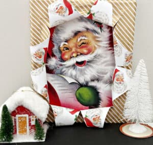 Busted Canvas Crafts DIY For Christmas with Free Santa Printable