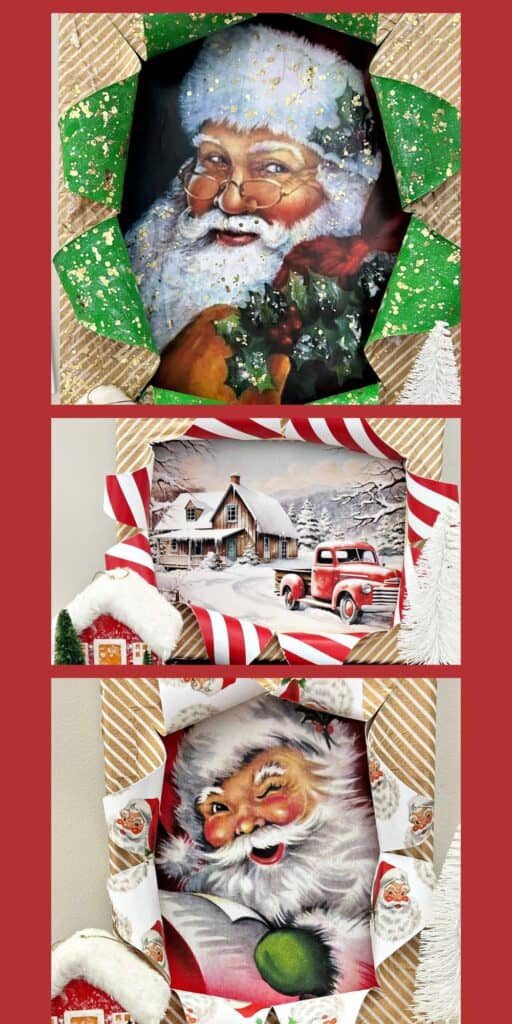 Busted Canvas Crafts DIY For Christmas with Free Santa Printable