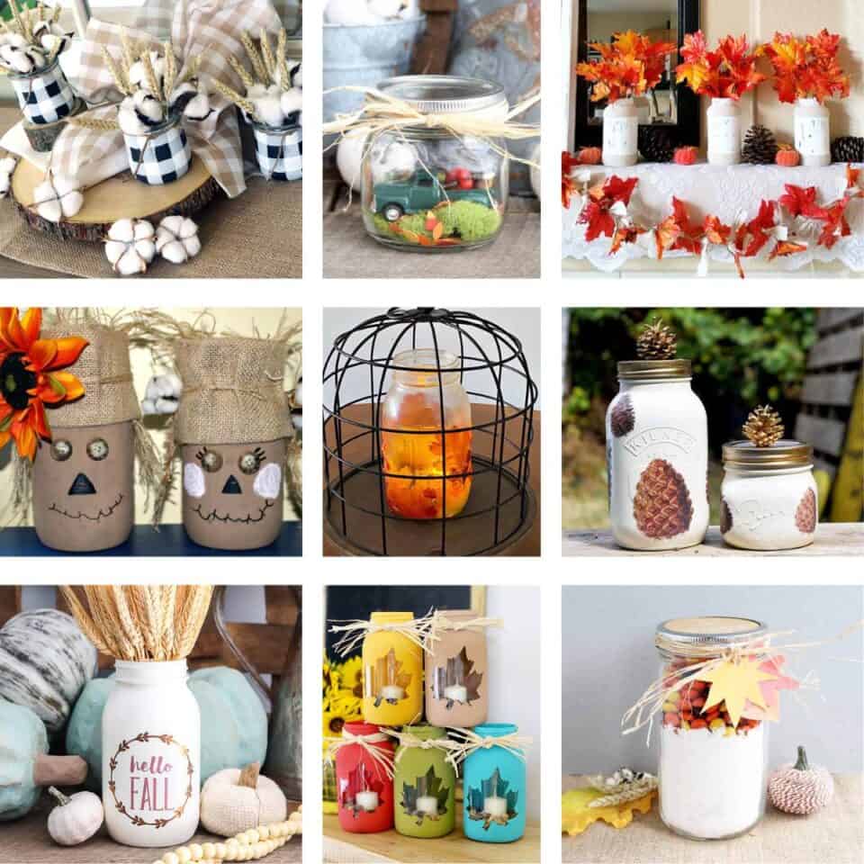 17 Festive Fall Craft and Recipe Ideas All Made in Mason Jars!