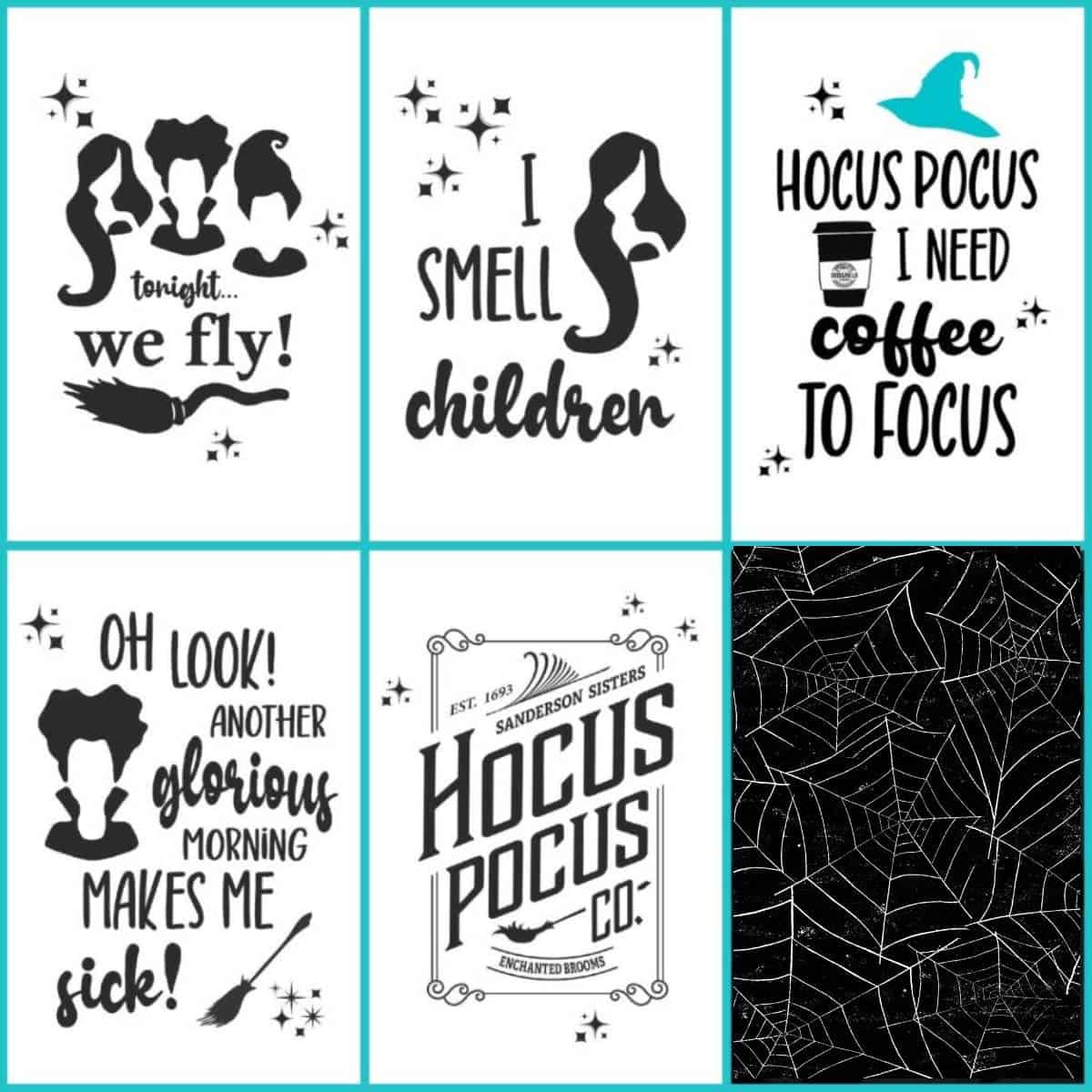 Hocus Pocus Art (5 Free Printables)