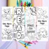 Cute Back to School Printable Bookmarks That Kids Can Color