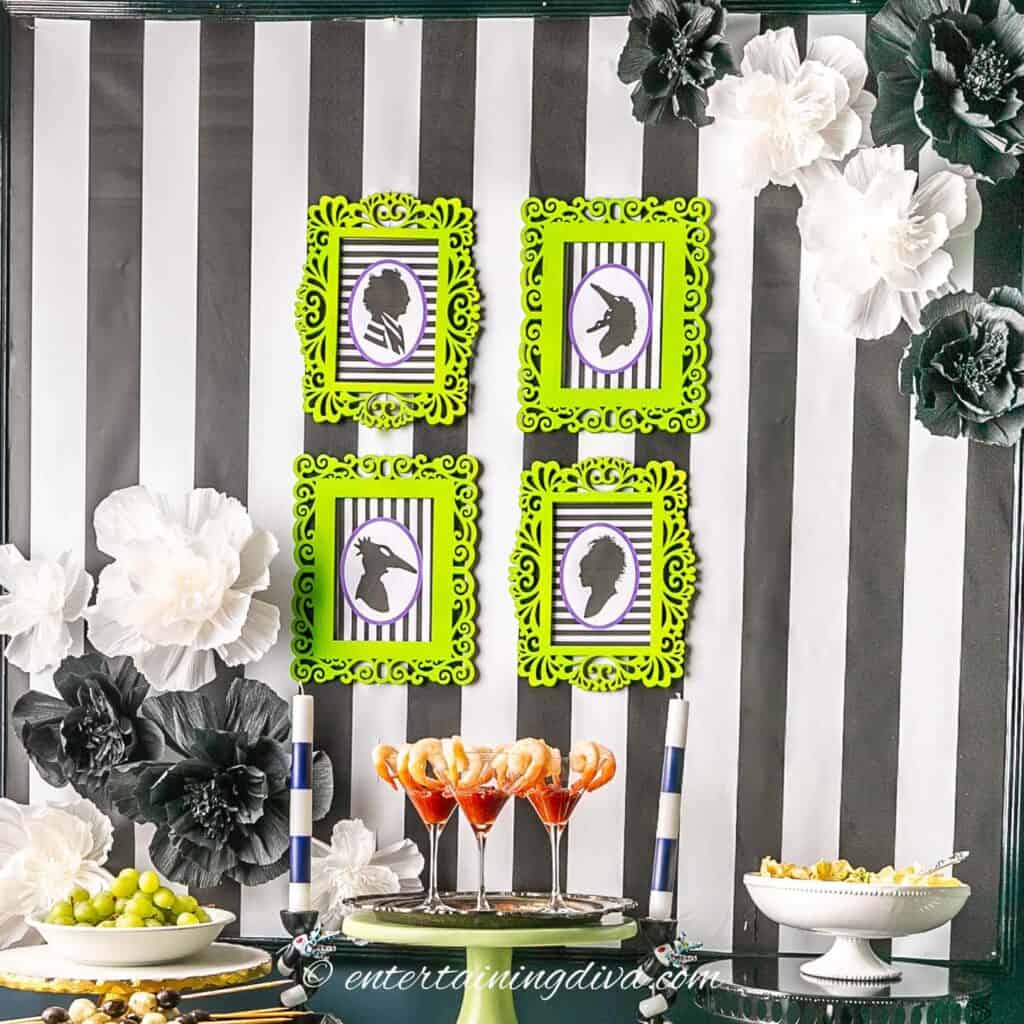 15+ DIY Beetlejuice Decorations and Halloween Party Food Ideas