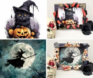 Free Halloween images for Busted Canvas and Decoupage Crafts
