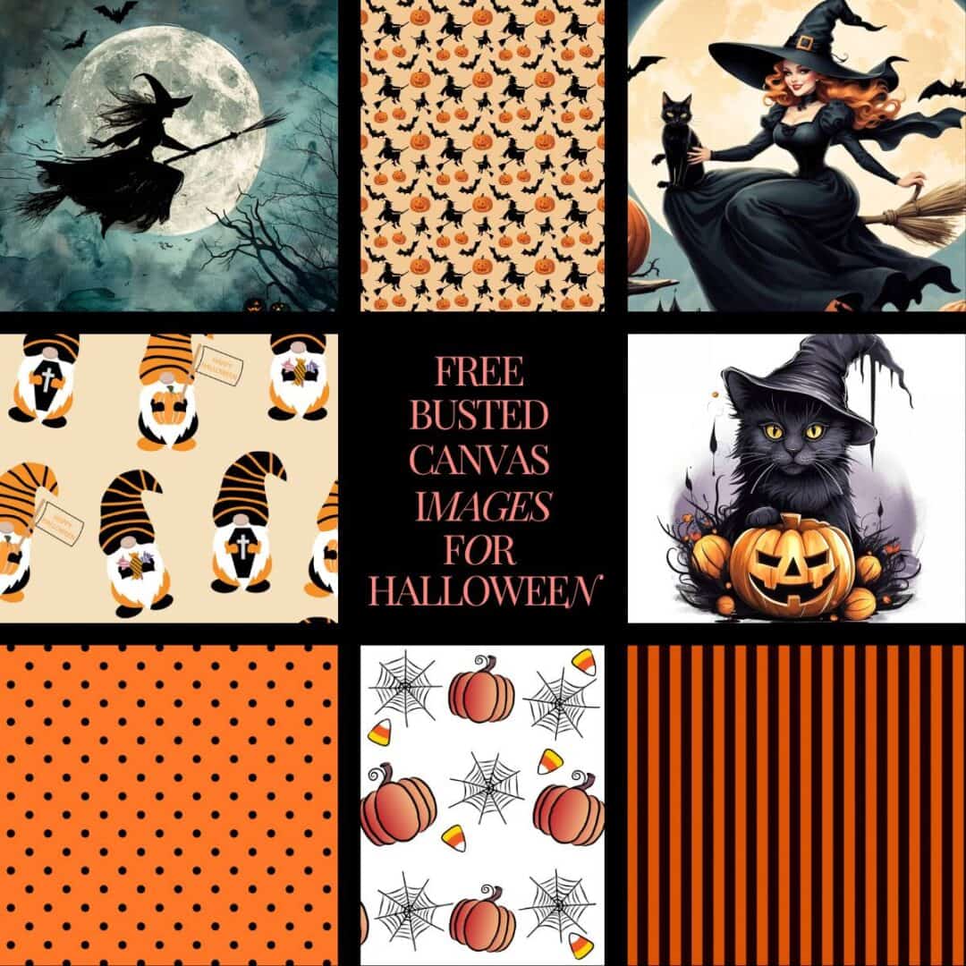 Free Halloween images for Busted Canvas and Decoupage Crafts