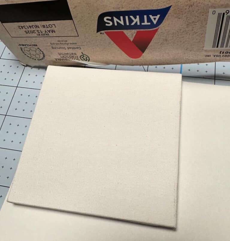 How to Make Easy Mini Busted Canvas Vintage Santa Ornaments