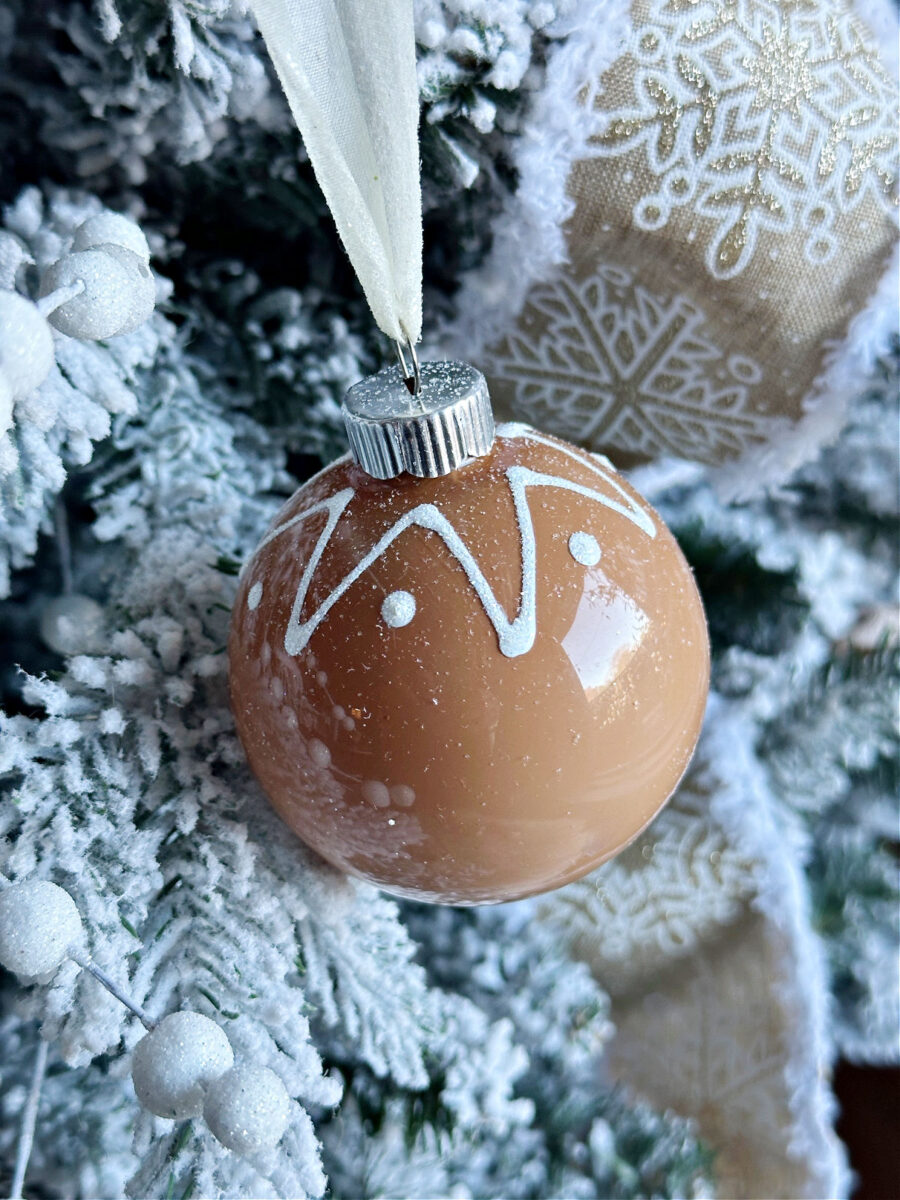 Adorable DIY Gingerbread Christmas Tree Ornaments