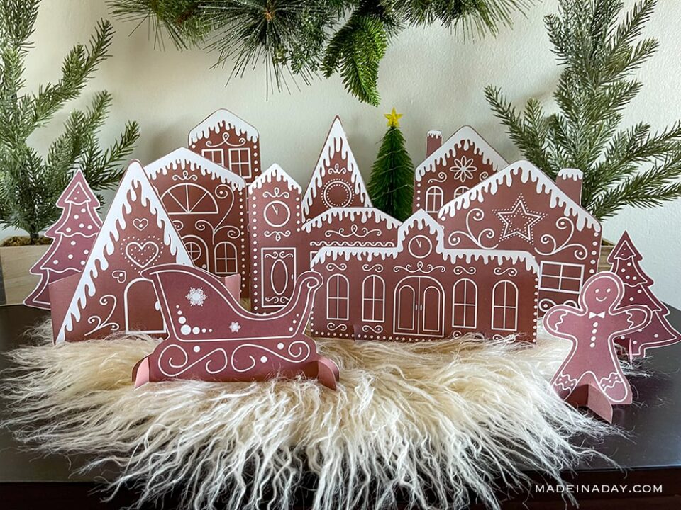Gingerbread Christmas Decor and Crafts for Kids and Adults