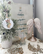 Easy DIY Glass Angel from a Dollar Tree Bottle