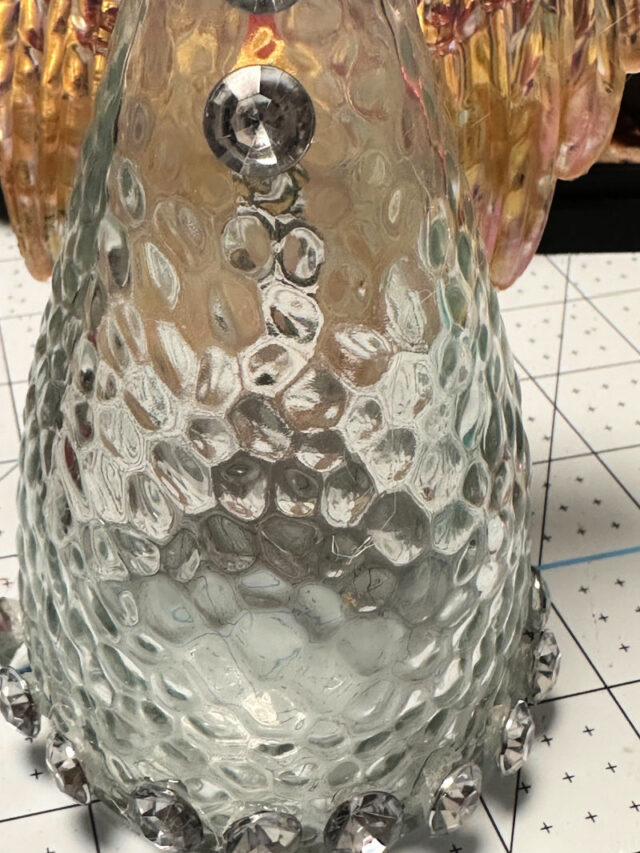 Easy DIY Glass Angel from a Dollar Tree Bottle