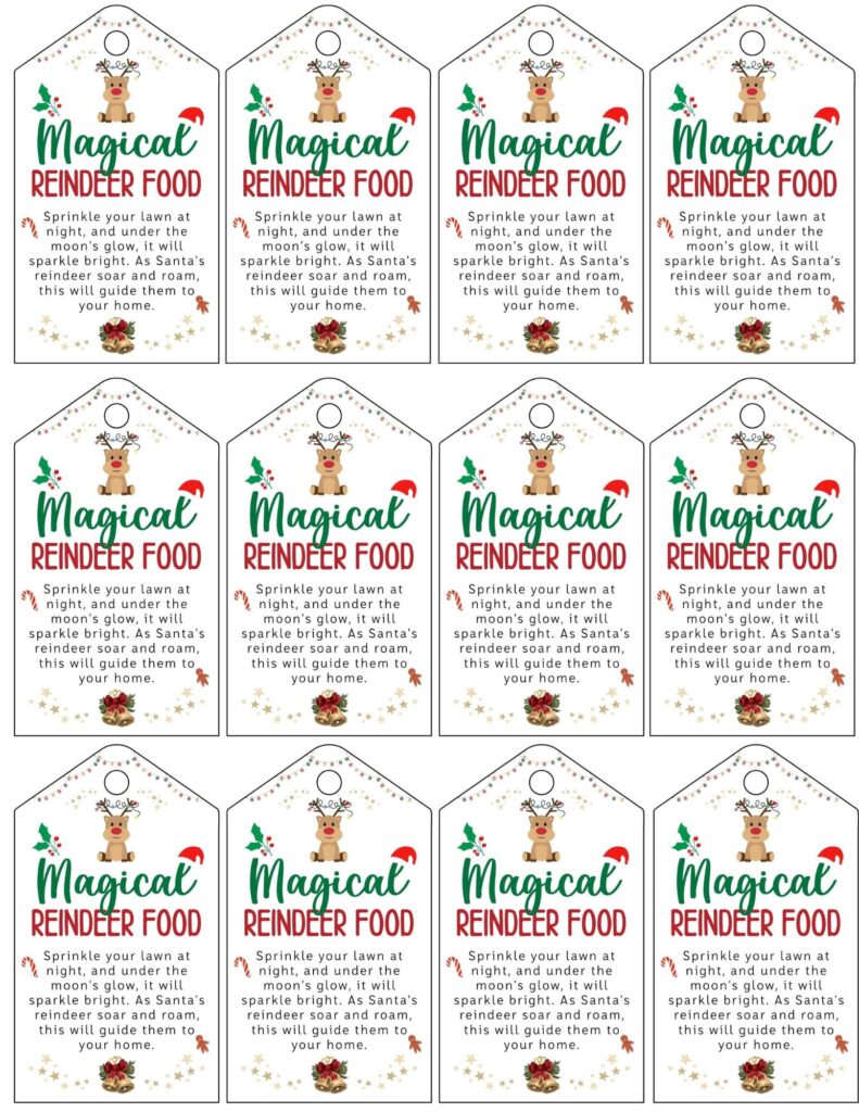 Sprinkle Some Magic: Reindeer Food Poem with Free Printable