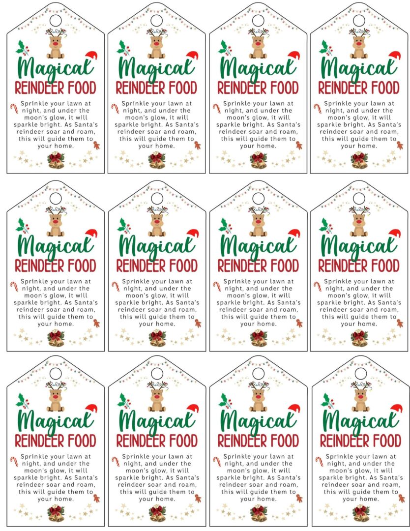 Sprinkle Some Magic: Reindeer Food Poem with Free Printable