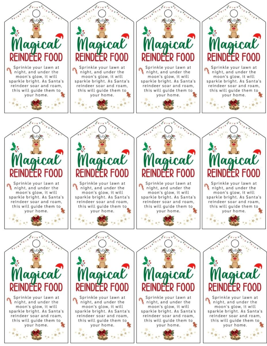 Sprinkle Some Magic: Reindeer Food Poem with Free Printable