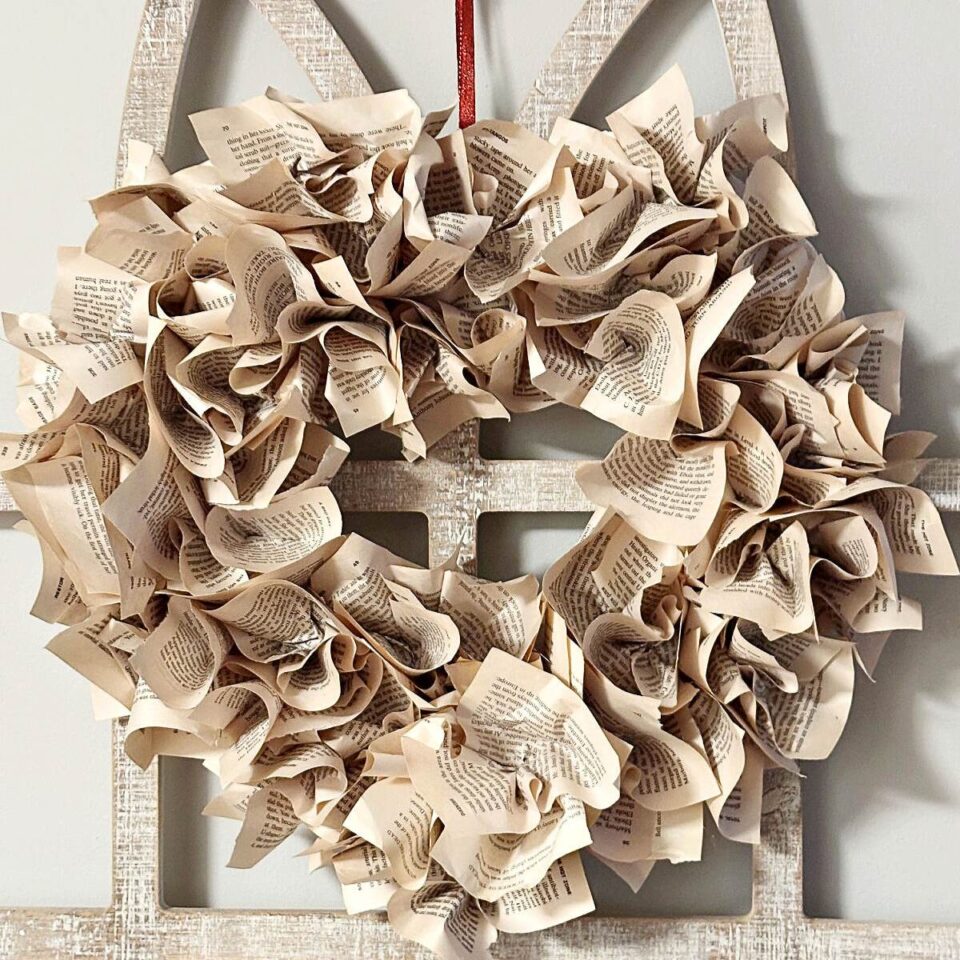 19 Beautiful DIY Book Page Crafts
