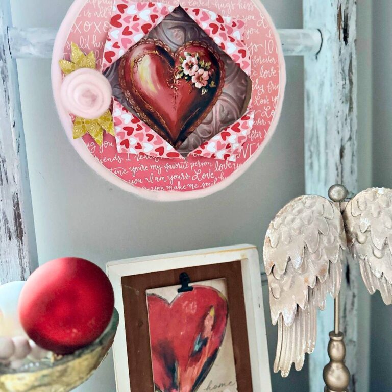 Valentine's Day Art Busted Canvas